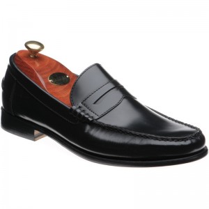 Barker Newington loafers in Black Hi-shine – Footwear UK