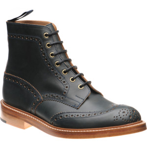 Herring Stow Horween brogue boots in Navy Chromexcel Oxfords Loafers ...