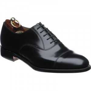 Loake 747 Oxfords in Black Polished Loafers Brogues - Footwear UK