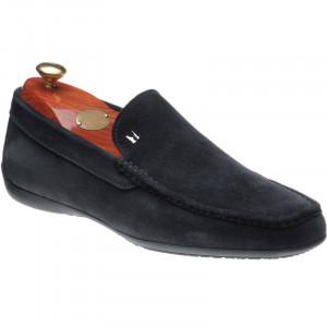 Moreschi Marbella rubber-soled loafers in Blue Suede Oxfords Brogues ...