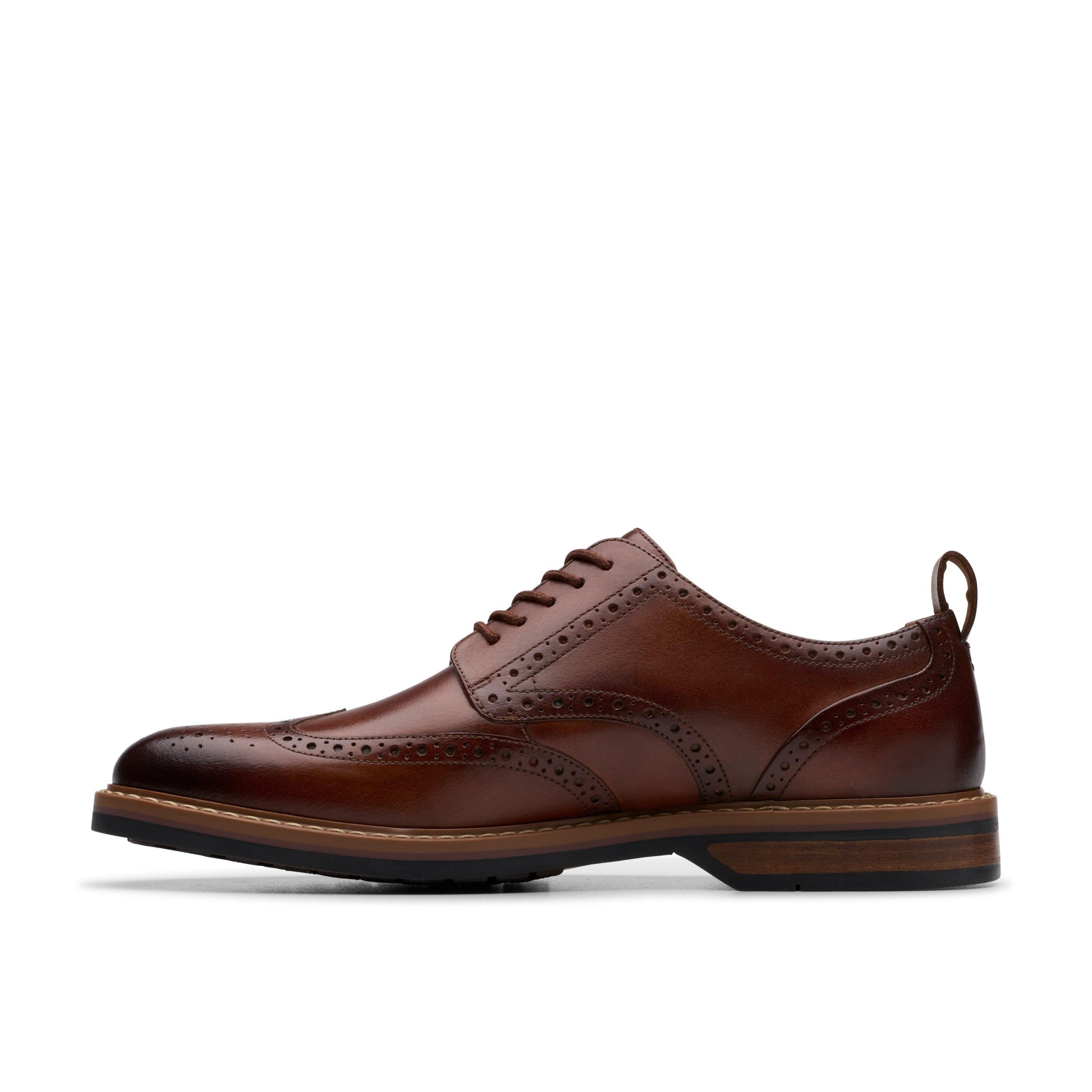 Aldwin Limit Brogue Mid Tan Leather Oxford Shoes