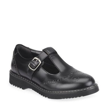 Start-Rite Imagine, Black hi shine leather girls T-bar buckle Angry ...