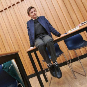 Start-Rite Rhino Sherman, Black leather boys lace-up school shoes ...