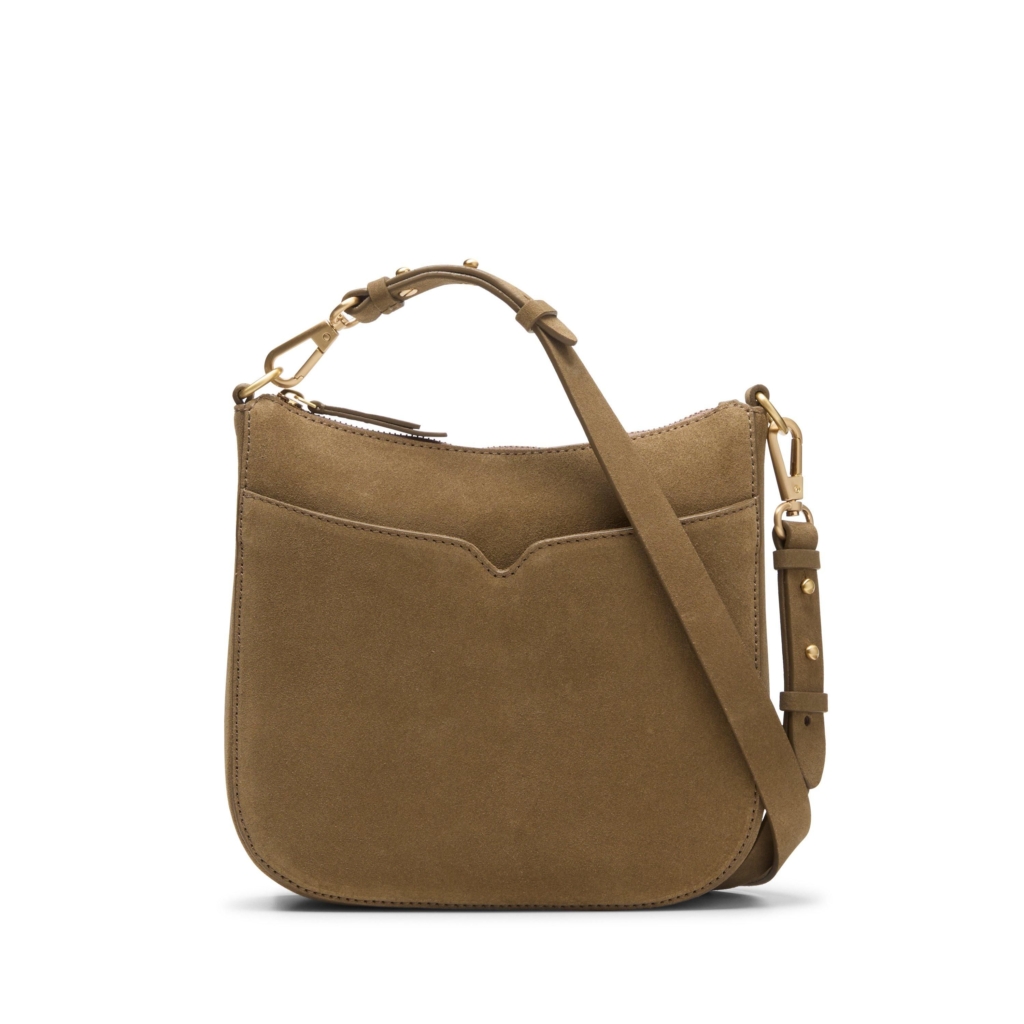 Buy Clarks Clarks Women's Topsham Willow Dark Sand Suede Shoulder Bag ...